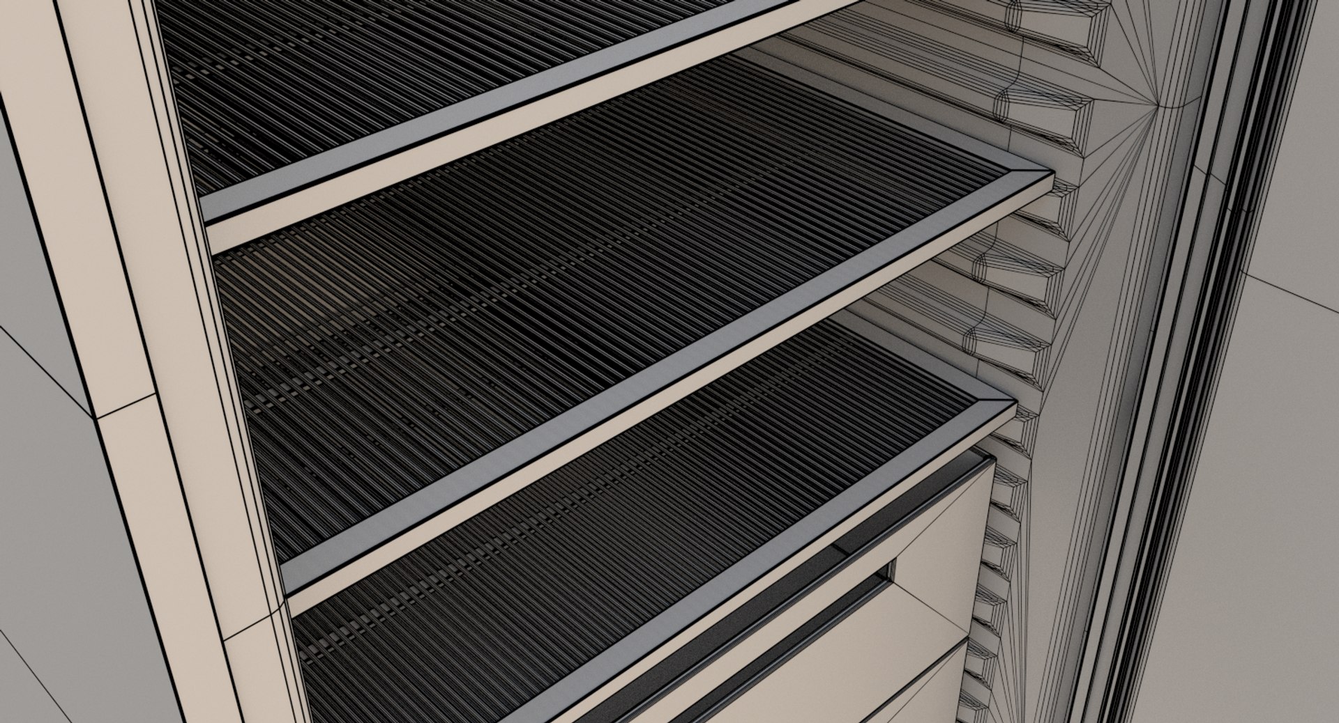 Freezer Interior Blender 3d Obj