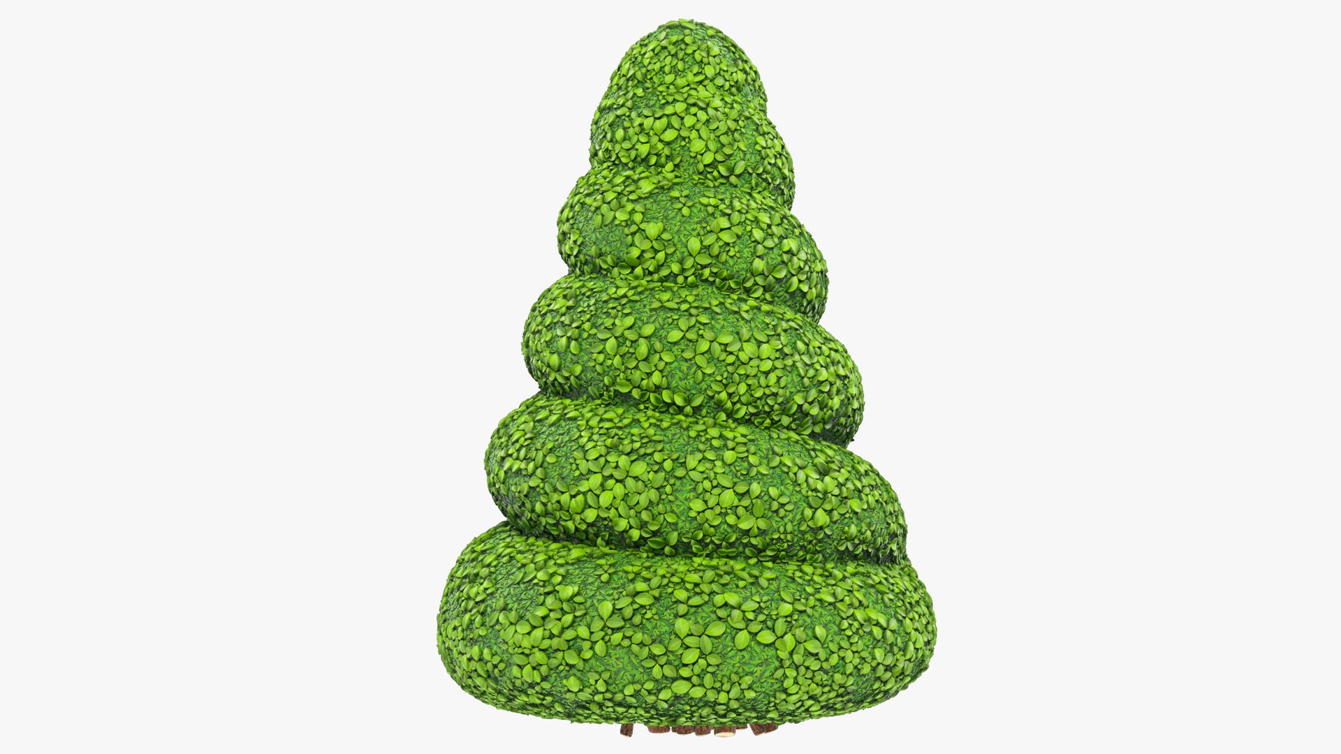 3D Stylized Spiral Bush V1 - TurboSquid 2094386