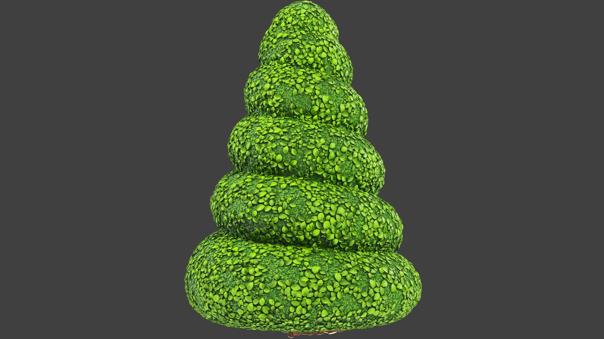 3D Stylized Spiral Bush V1 - TurboSquid 2094386