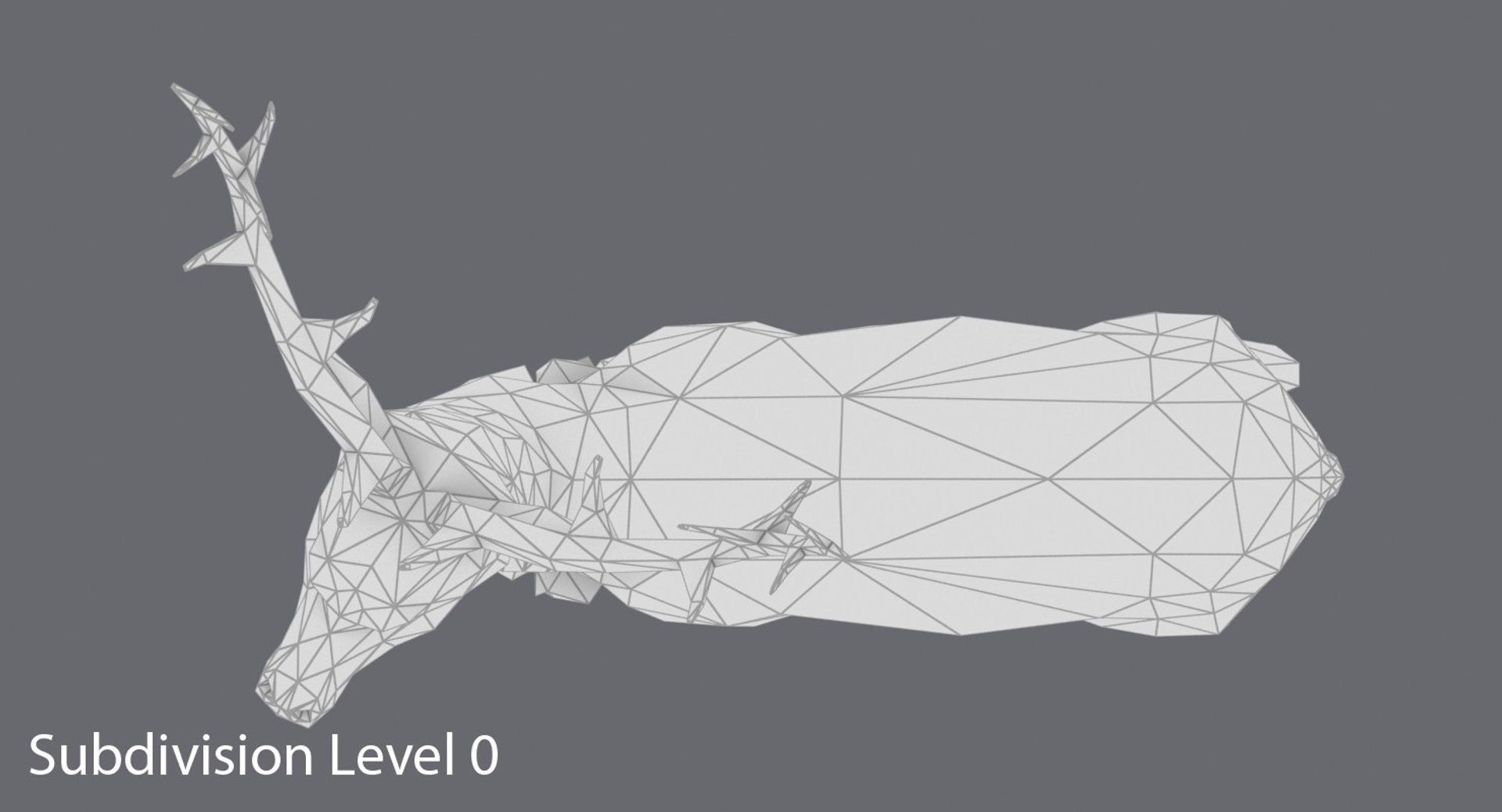 Stag---standing 3D Model - TurboSquid 1192981