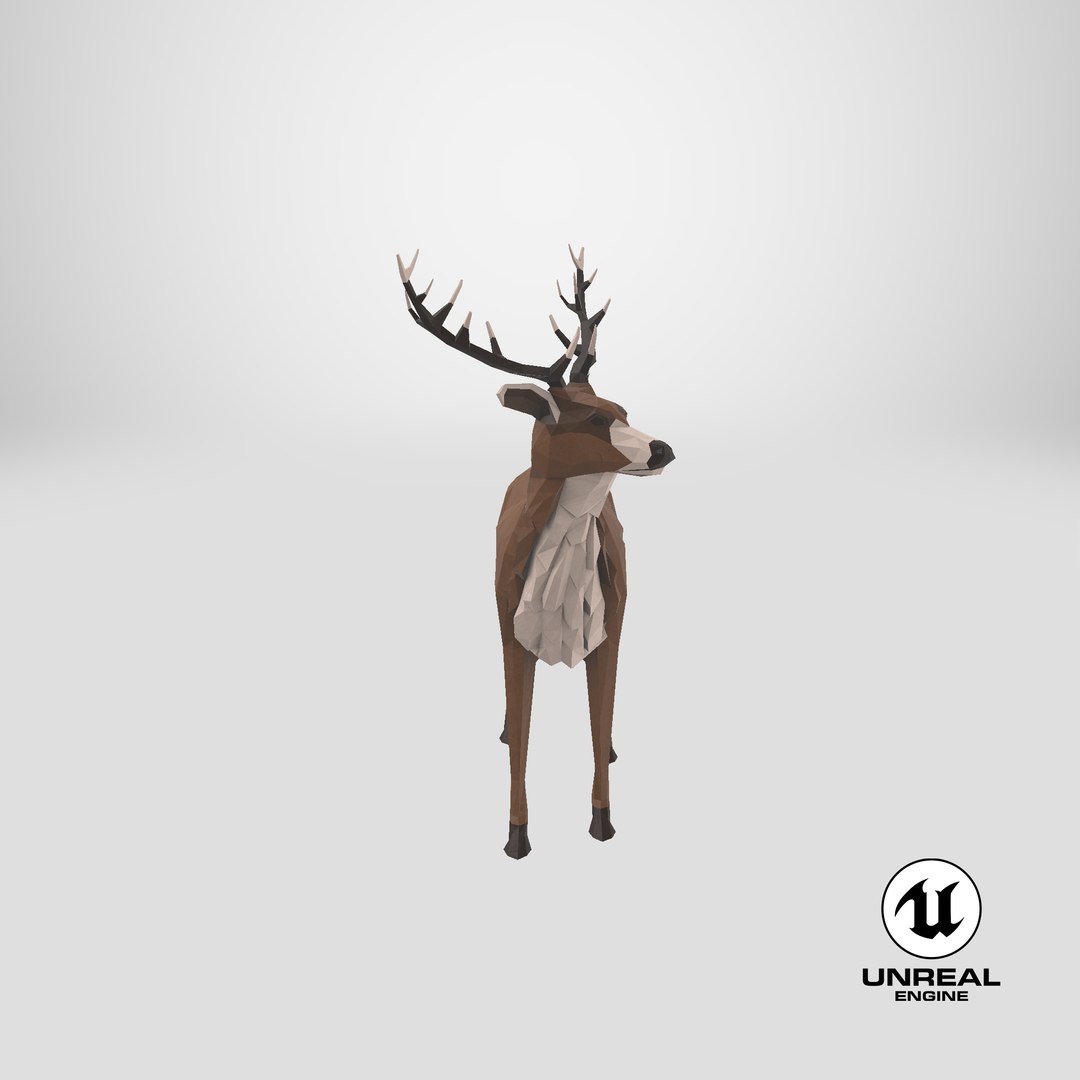 Stag---standing 3D model - TurboSquid 1192981