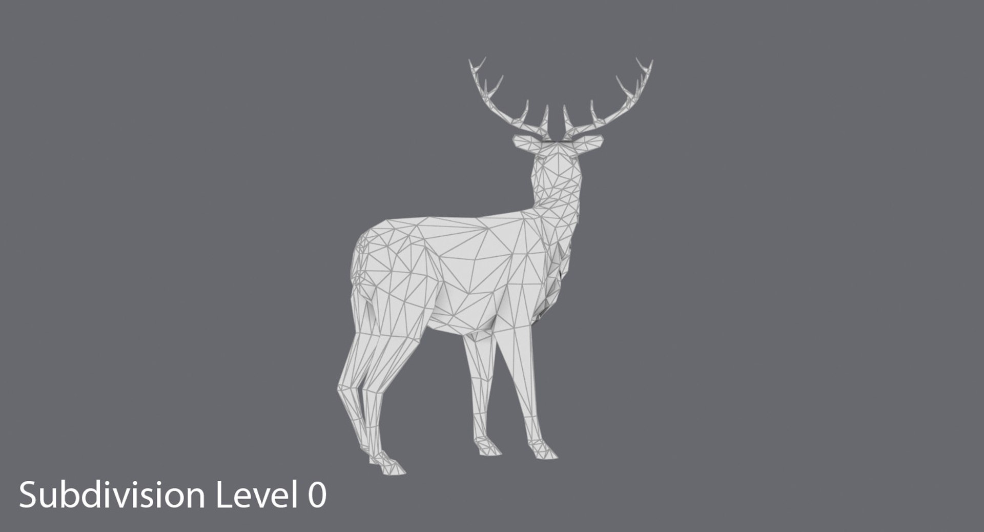 Stag---standing 3D Model - TurboSquid 1192981