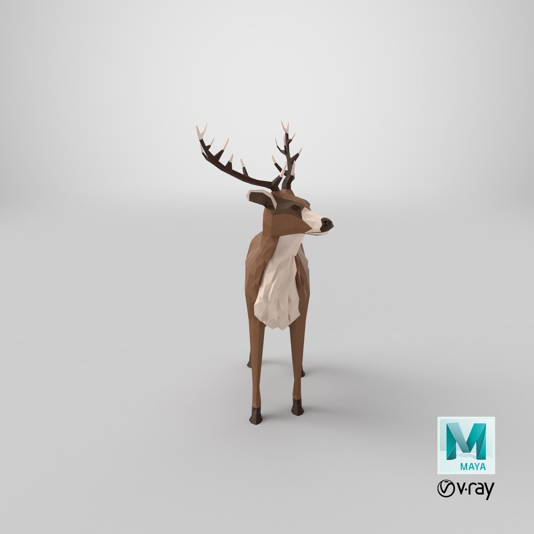 Stag---standing 3D model - TurboSquid 1192981