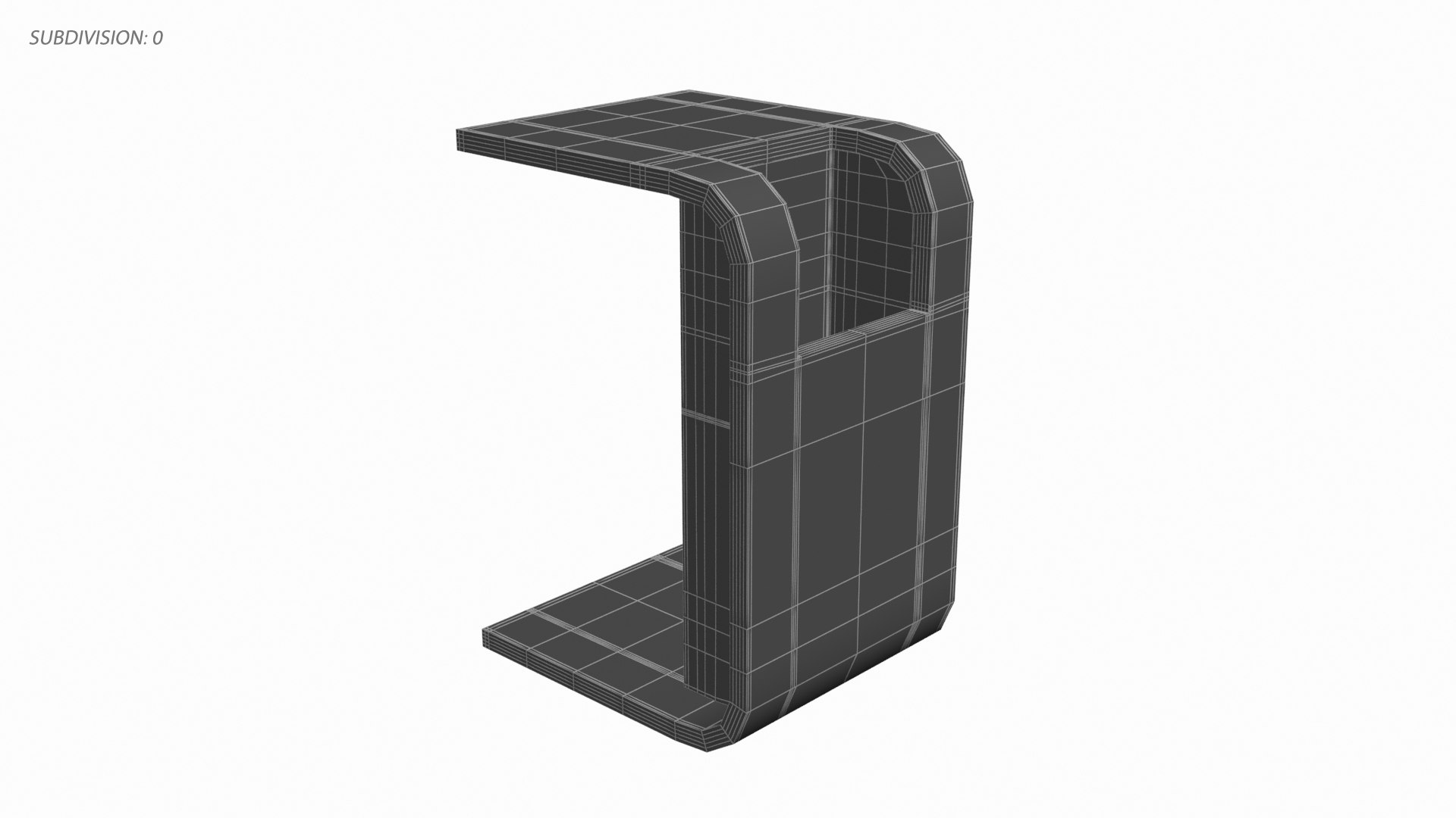 C Side Table Design 3D Model - TurboSquid 2253295