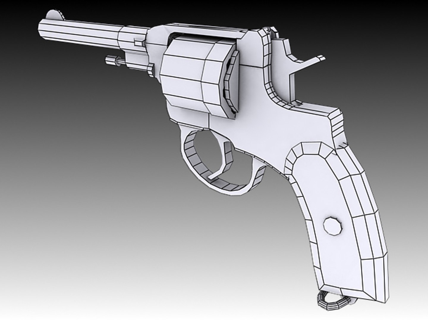 Nagant M1895 Revolver 3D - TurboSquid 1301069