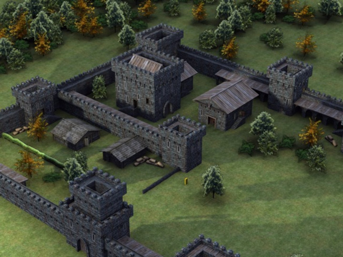3d Model Castle Forts Fantasy