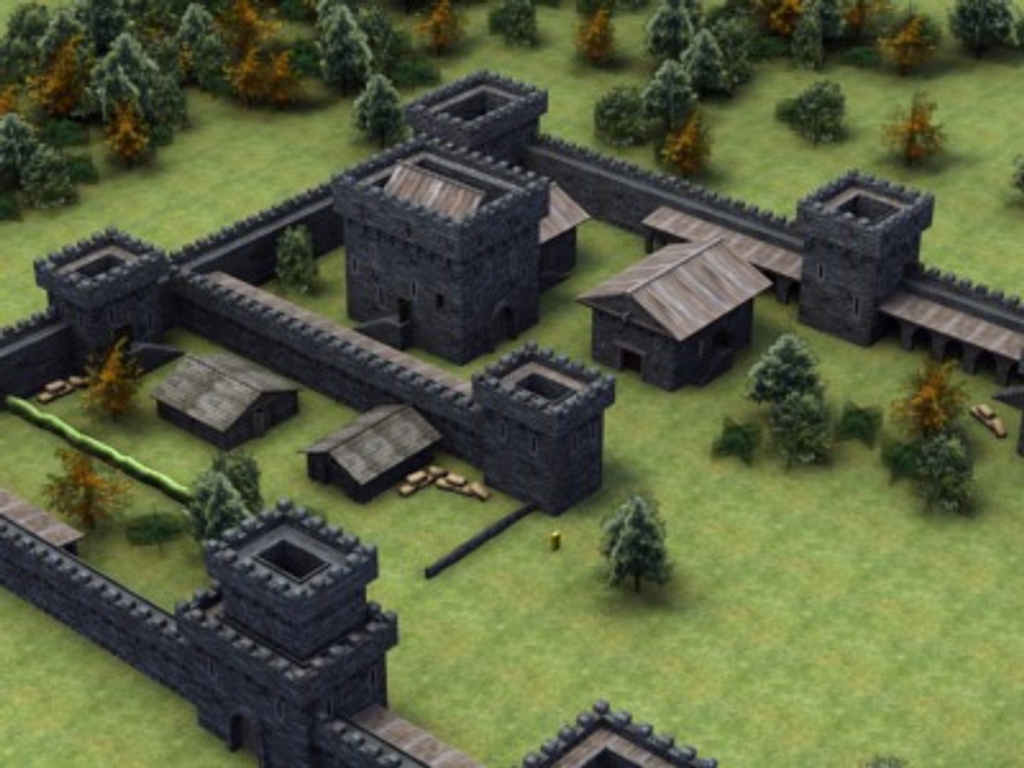 3d Model Castle Forts Fantasy