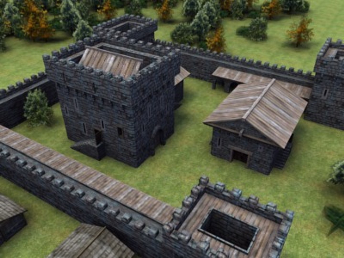3d Model Castle Forts Fantasy