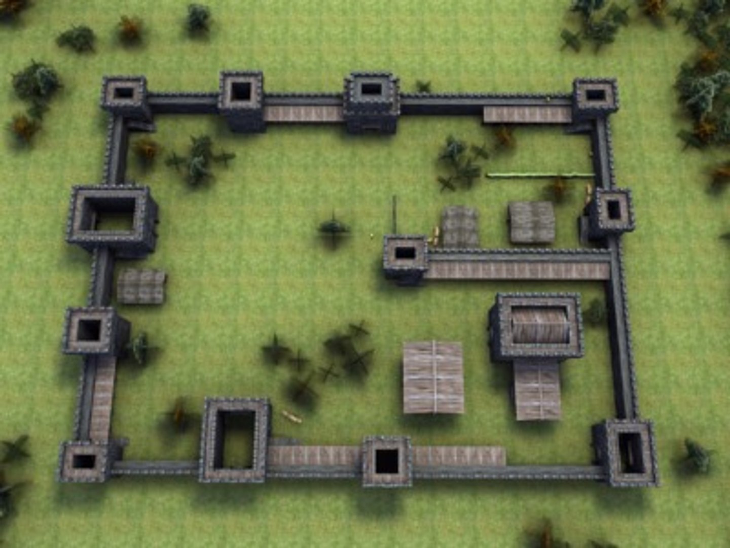 3d Model Castle Forts Fantasy