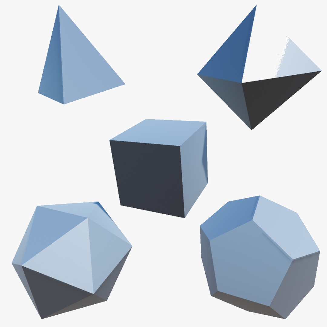 modèle 3D de Solides platoniciens - TurboSquid 1736944