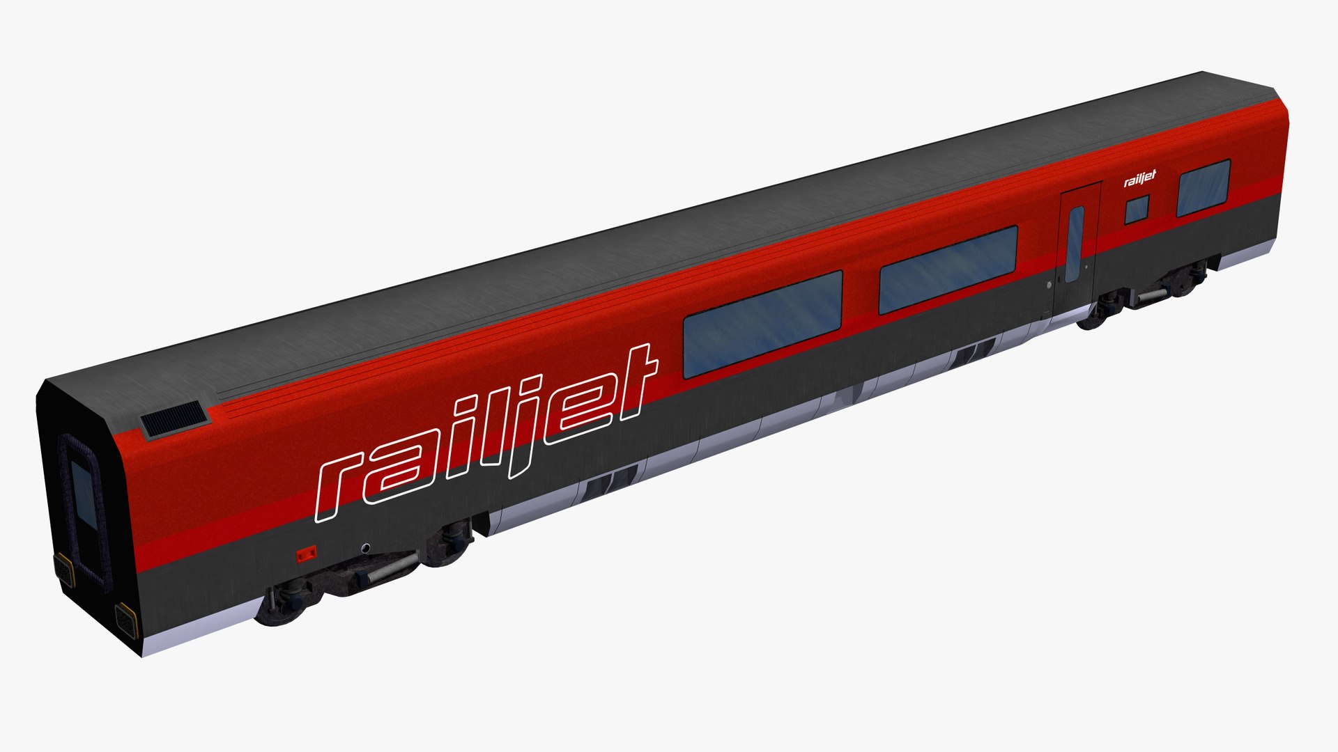 Railjet Train In Oebb Colors With Taurus Class 1216 Locomotive 3D Model - TurboSquid 1970172