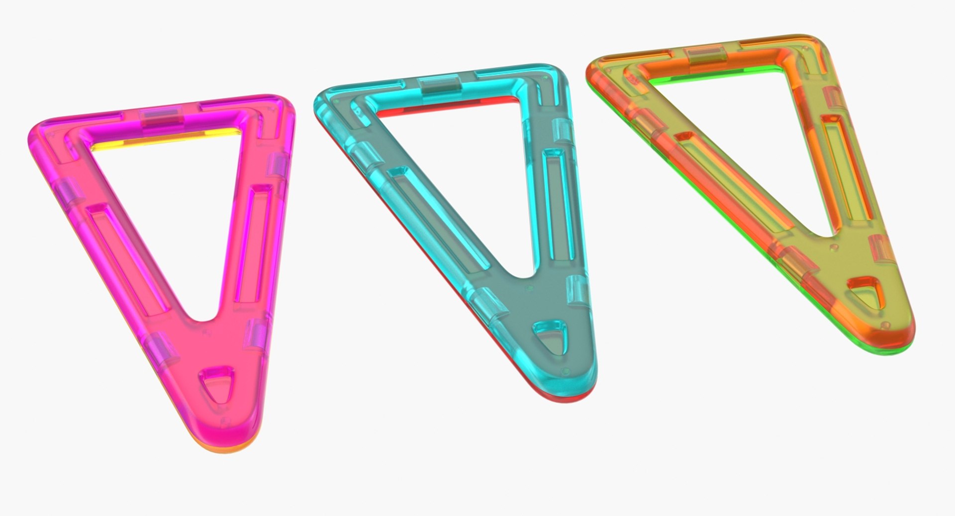 Magnetic designer stretched triangles 3D - TurboSquid 1337515