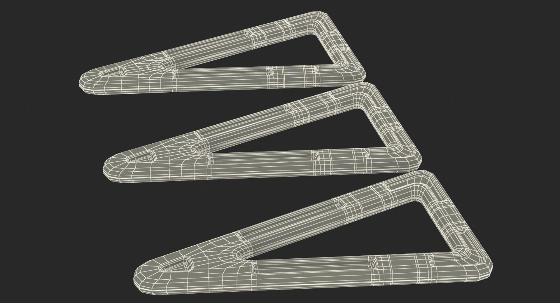 Magnetic designer stretched triangles 3D - TurboSquid 1337515