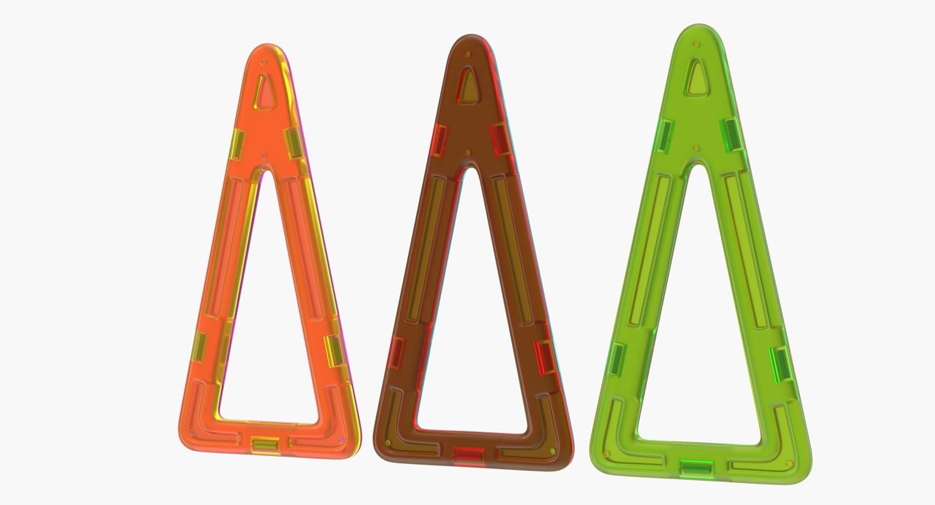 Magnetic designer stretched triangles 3D - TurboSquid 1337515