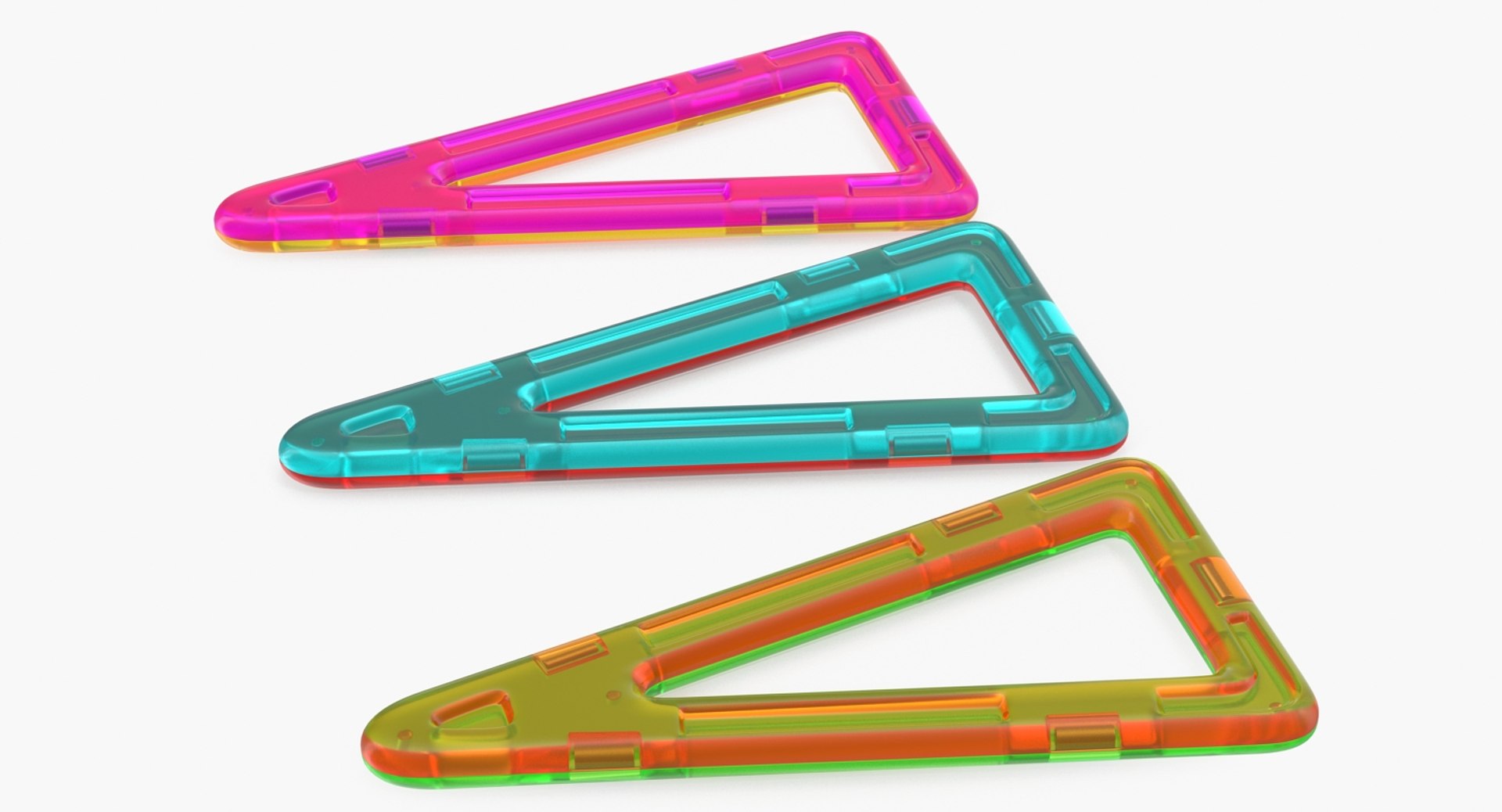 Magnetic designer stretched triangles 3D - TurboSquid 1337515
