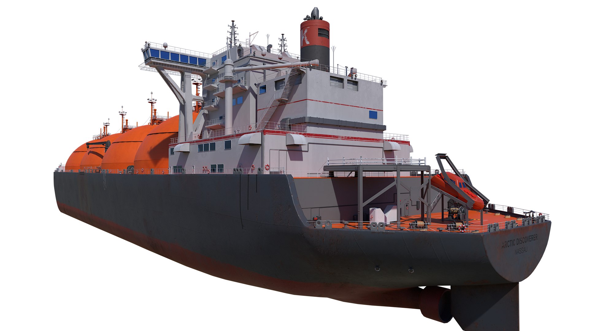 LNG Tanker Ship Arctic Discoverer 3D - TurboSquid 2149668