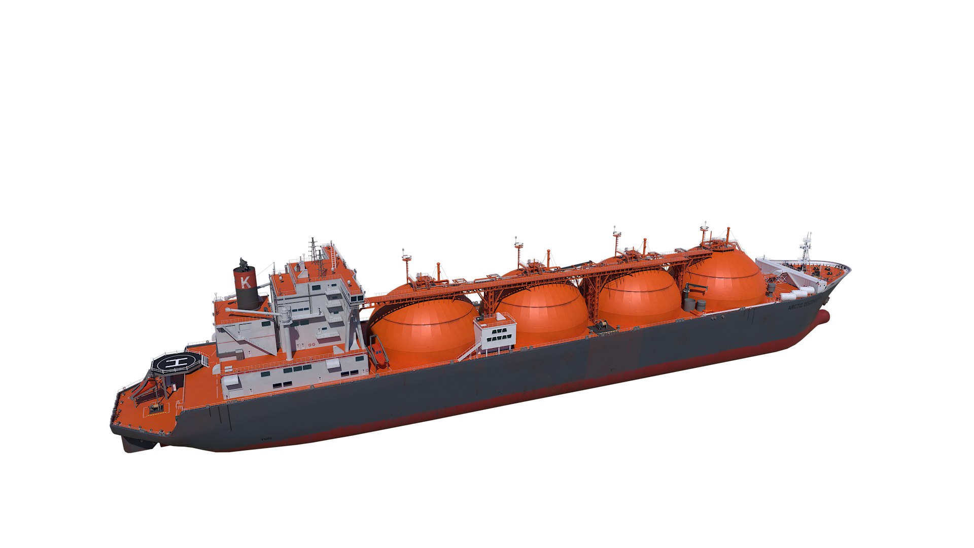 LNG Tanker Ship Arctic Discoverer 3D - TurboSquid 2149668