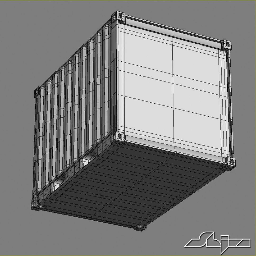 Container Modeled 3d Model
