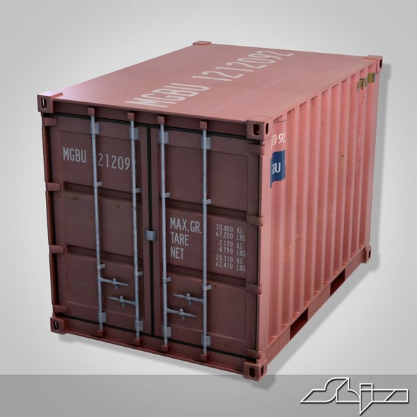 container modeled 3d model