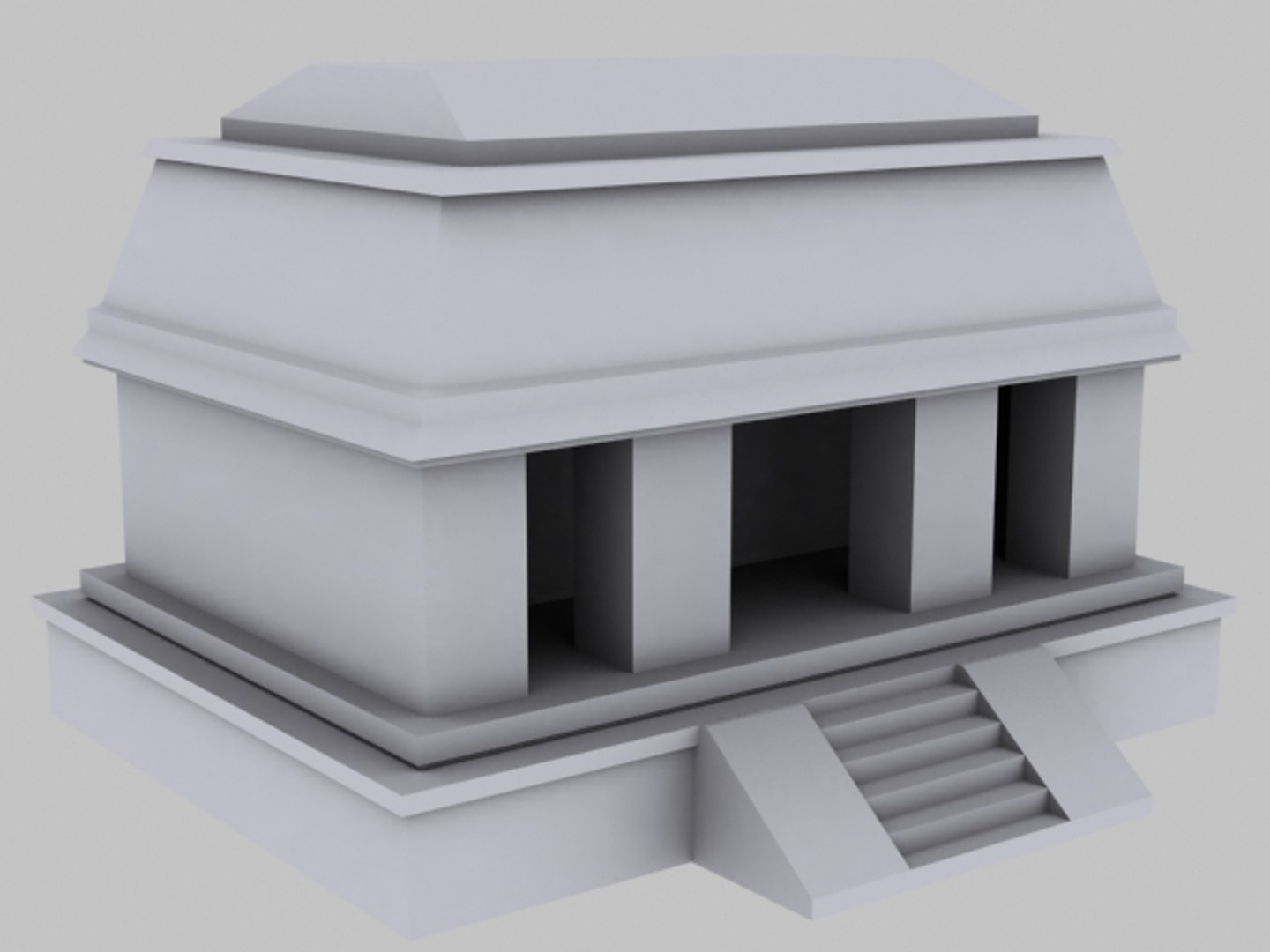 Architecture Aztecs 3d Model