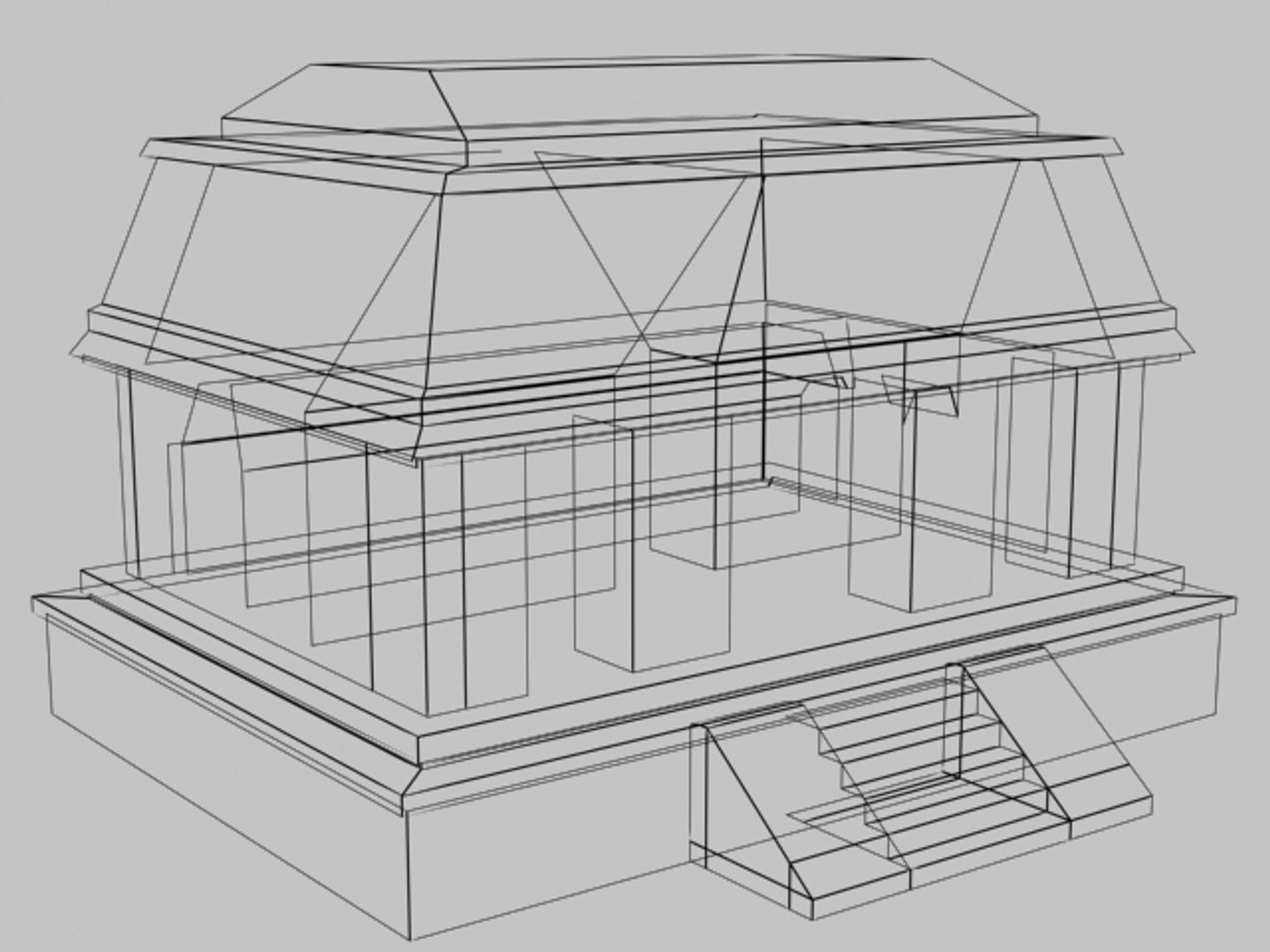 Architecture Aztecs 3d Model