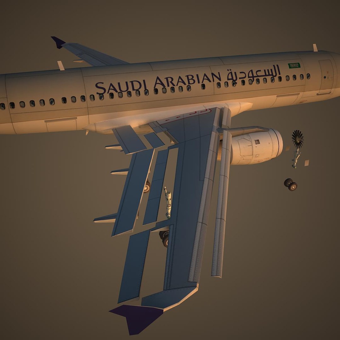 Airbus Airlines Sva 3d Model