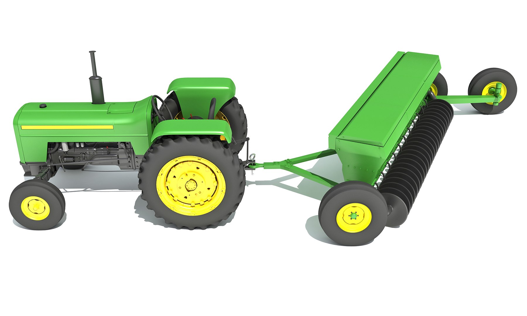 3D Tractor Disc Harrow - TurboSquid 1452629