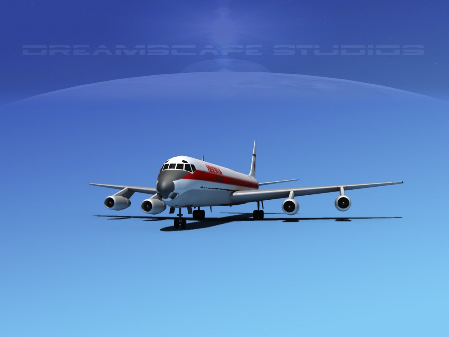 3d model douglas dc-8