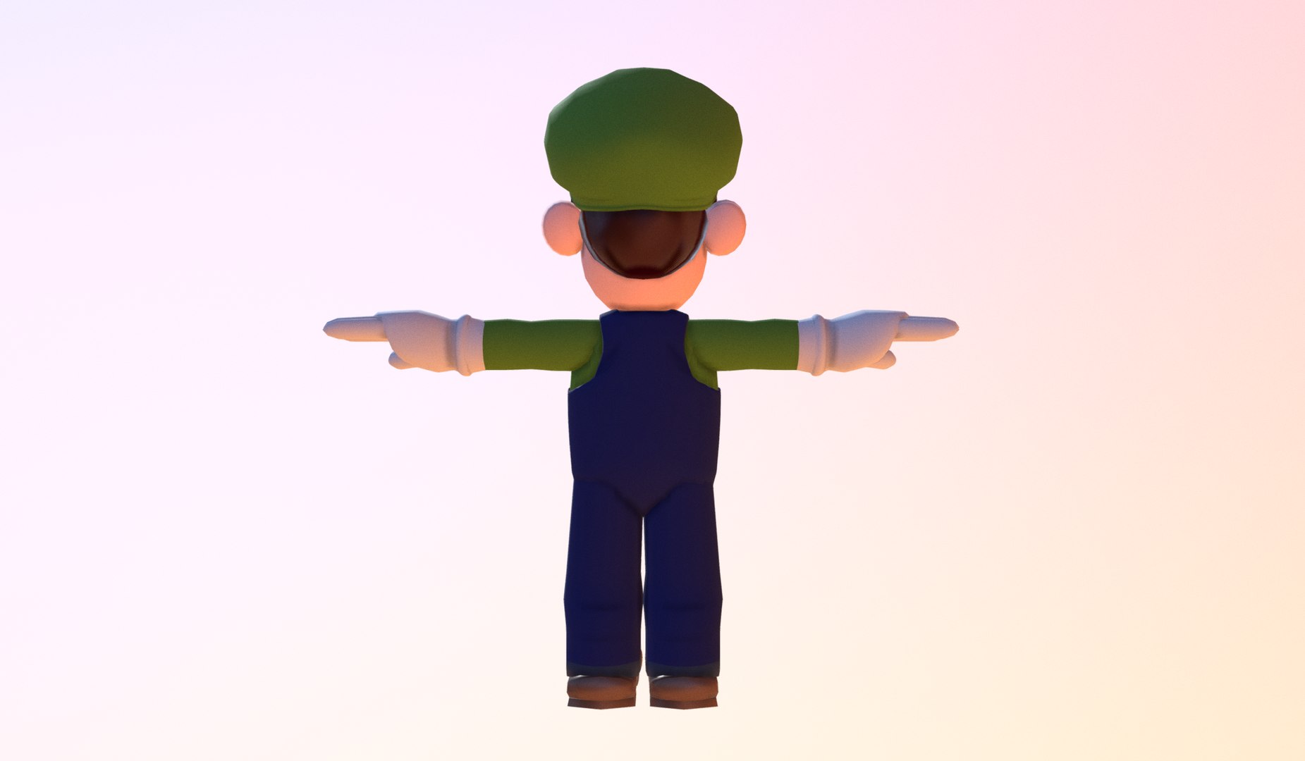 Free Luigi Super Model - TurboSquid 1308288
