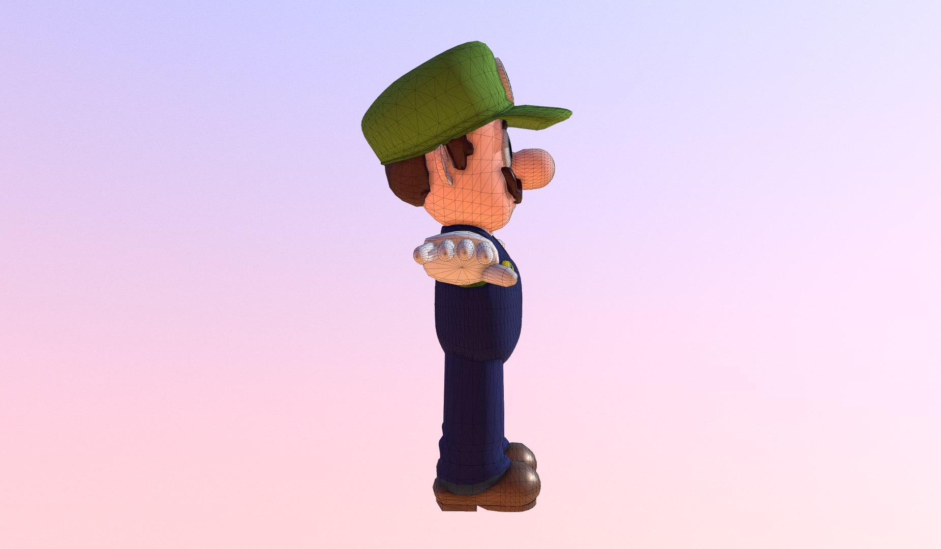 Free Luigi Super Model - TurboSquid 1308288