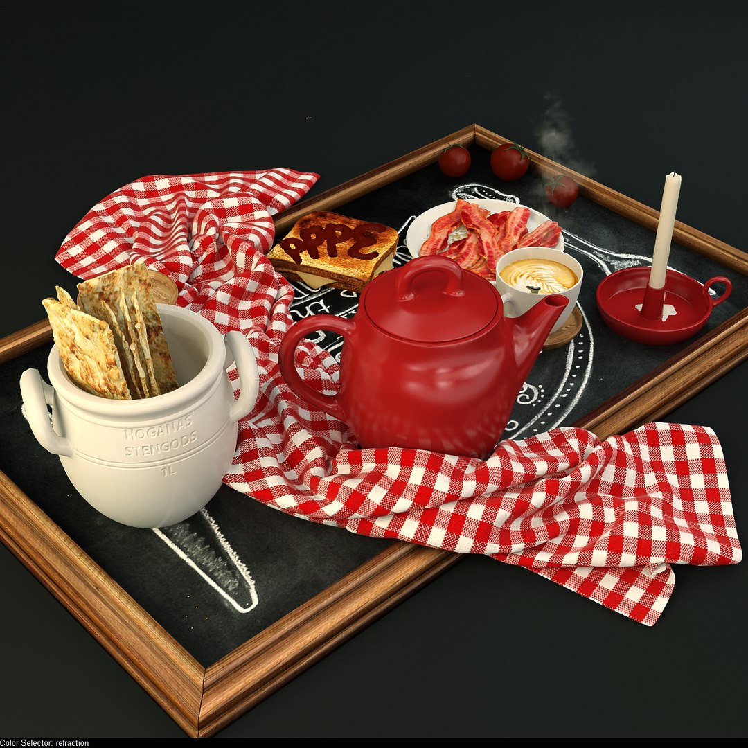 3d Breakfast Set