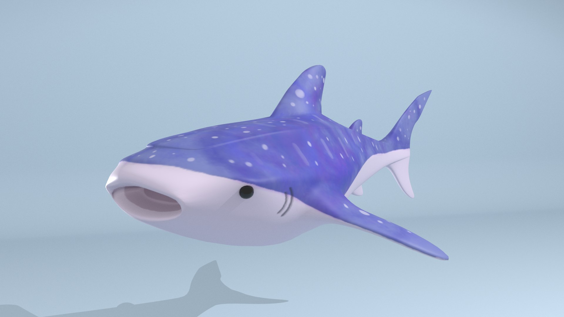 Stylized whale shark model - TurboSquid 1638775