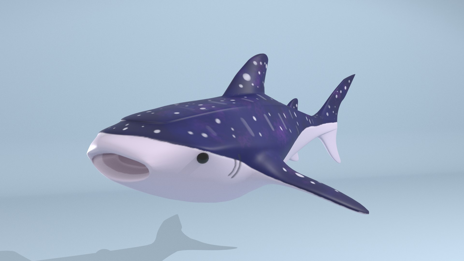 Stylized whale shark model - TurboSquid 1638775