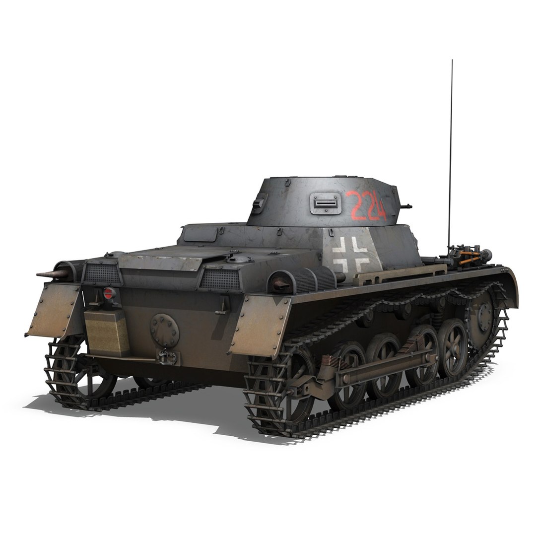 3dsmax - panzerkampfwagen 1 ausf