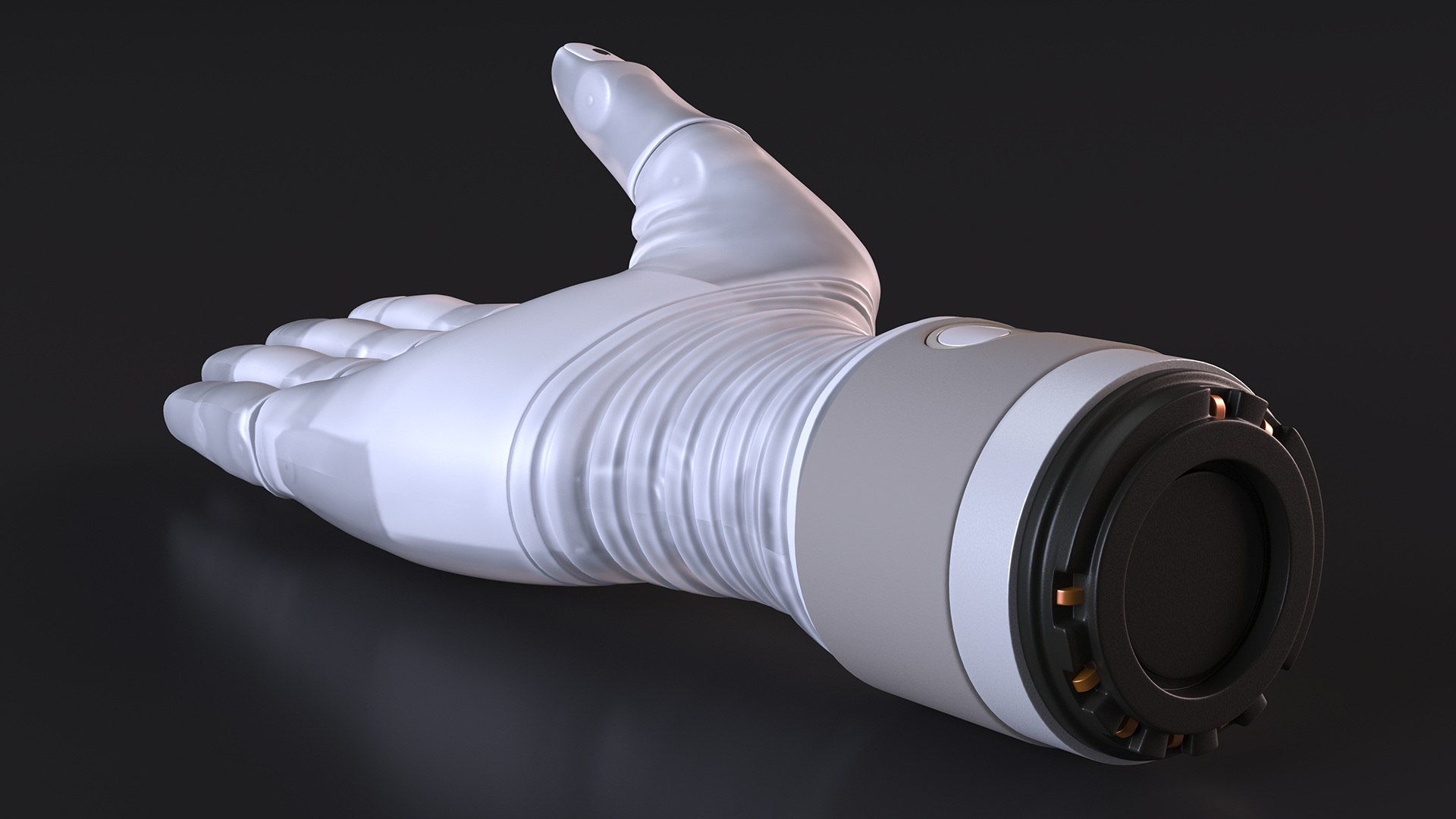 Wrist Bionic Hand Deka Rigged 3D model - TurboSquid 2062577