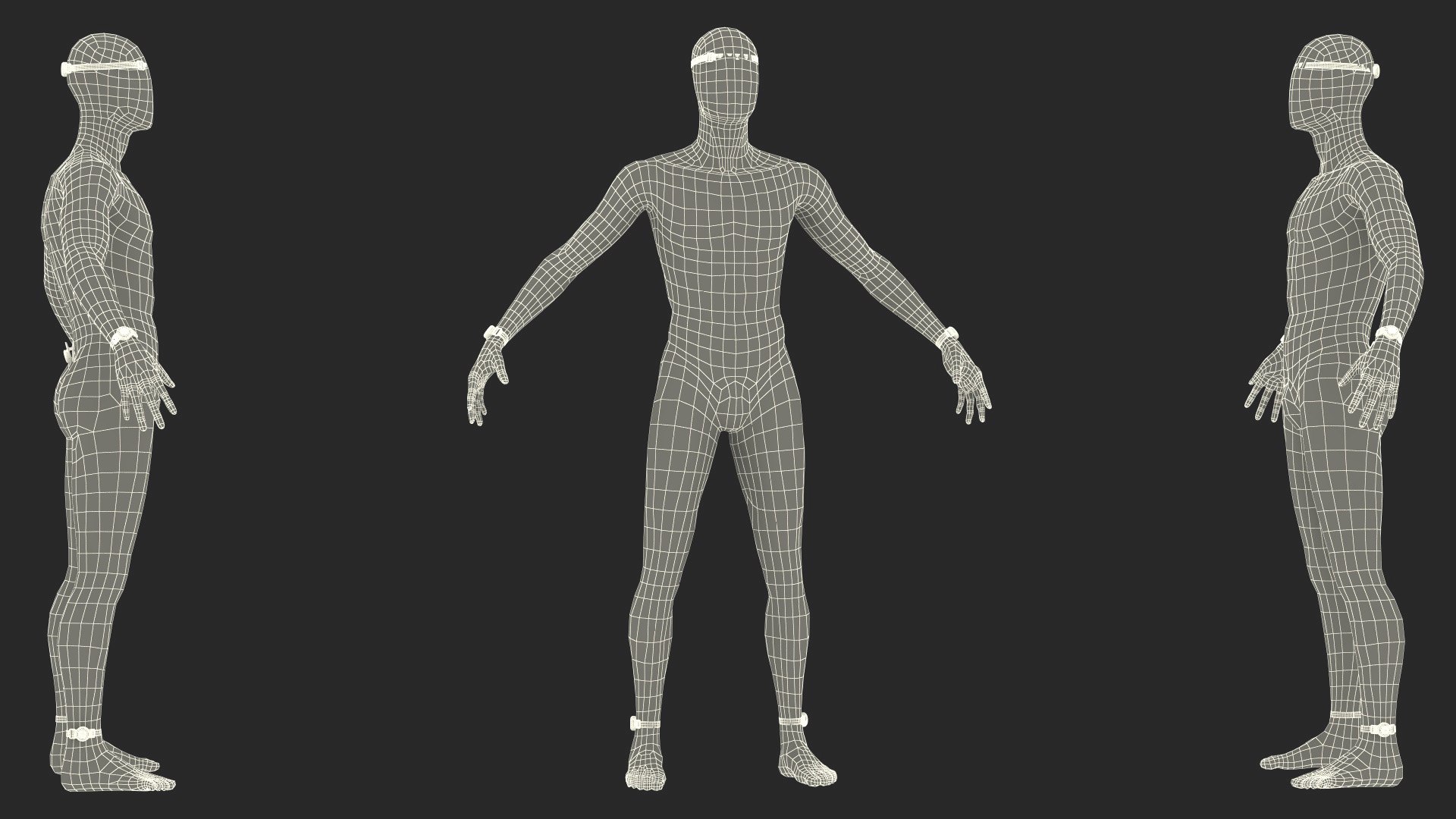Sony Mobile Motion Capture Mocopi on Mannequin 3D model - TurboSquid ...