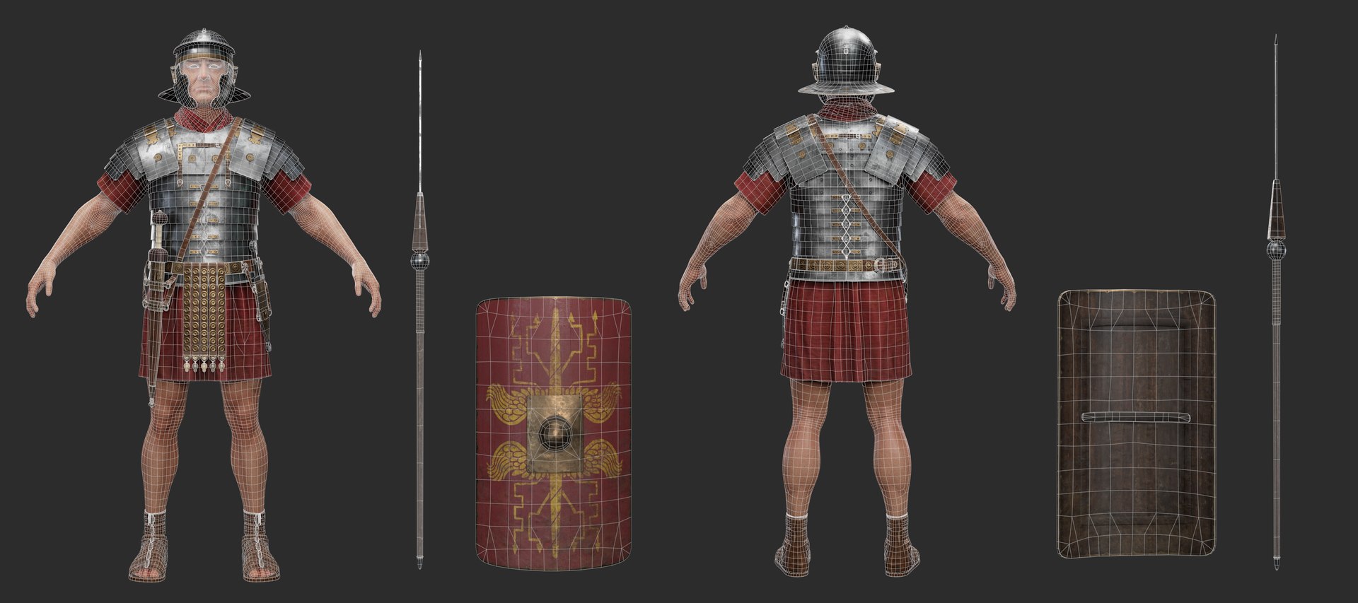 ROMAN LEGIONARI CHARACTER 3D - TurboSquid 2236892