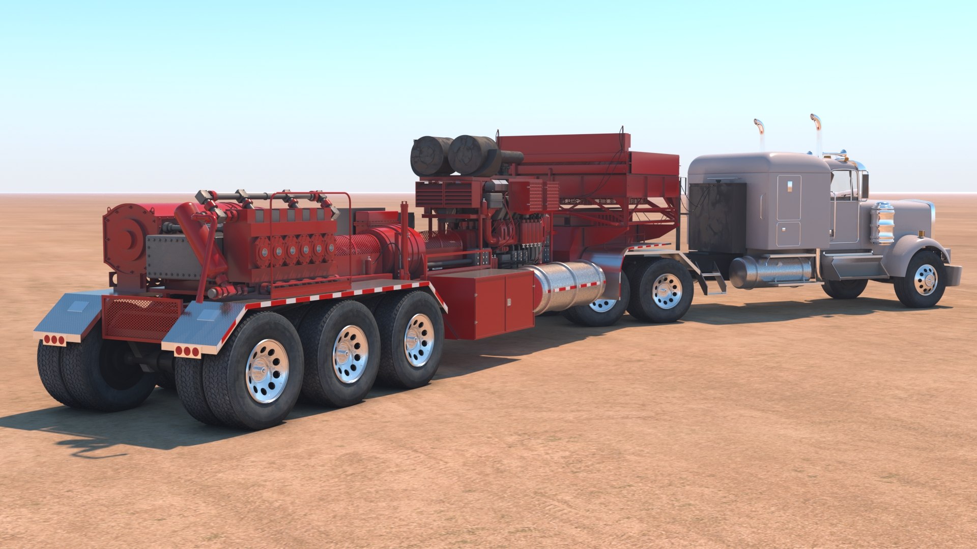 3D Fracking Pumper Unit Model - TurboSquid 1741663