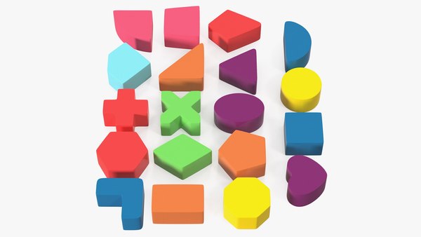 3D plastic geometric figures set - TurboSquid 1625190