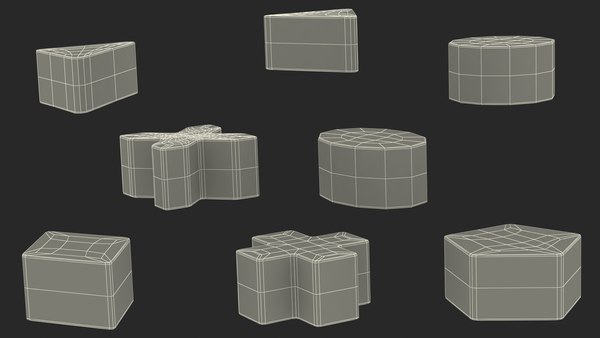 3D plastic geometric figures set - TurboSquid 1625190