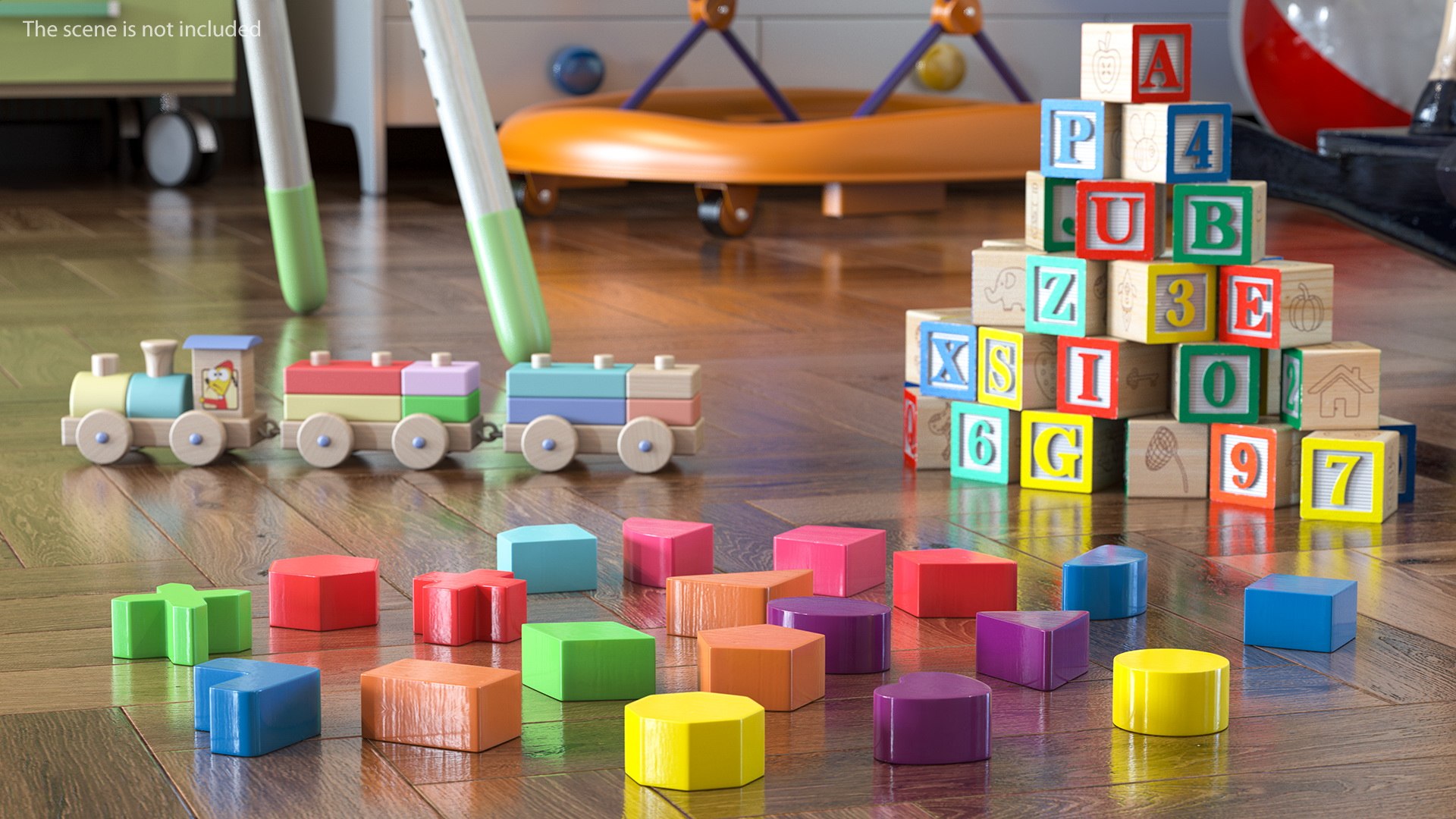 3D Plastic Geometric Figures Set - TurboSquid 1625190