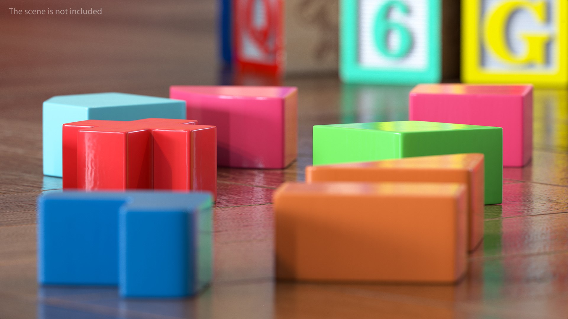 3D Plastic Geometric Figures Set - TurboSquid 1625190