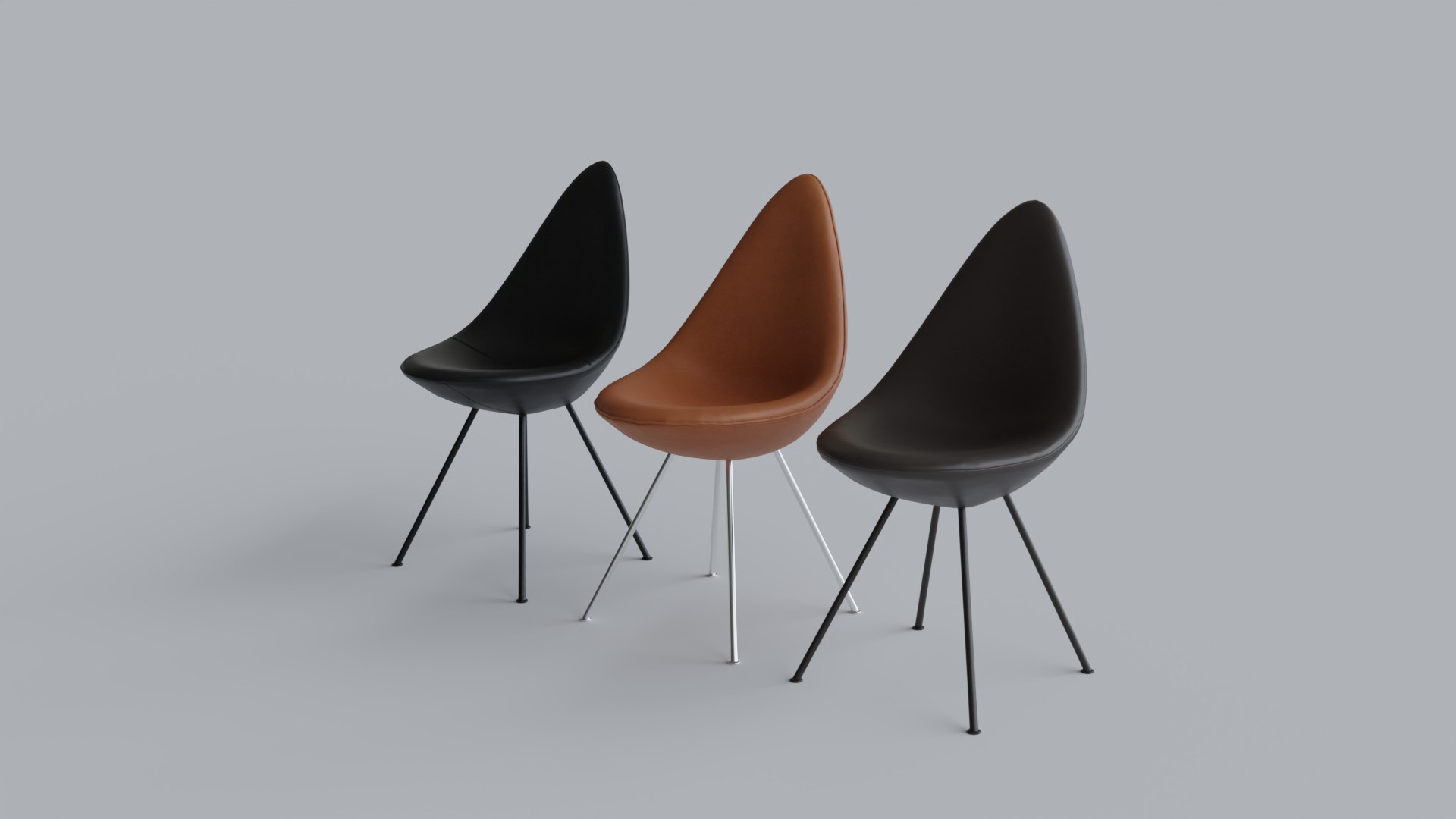 3D The Drop Chair By Fritz Hansen Model - TurboSquid 1888584