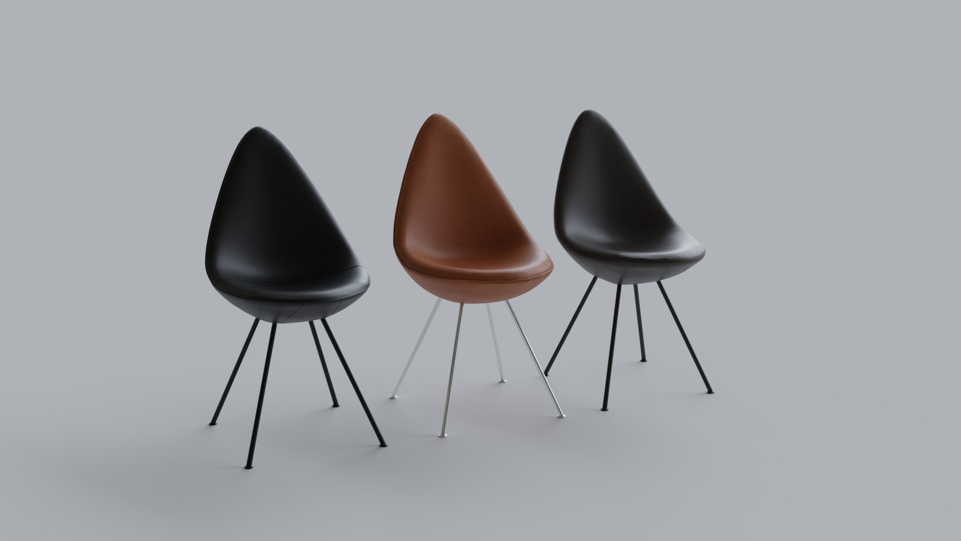3D The Drop Chair By Fritz Hansen Model - TurboSquid 1888584