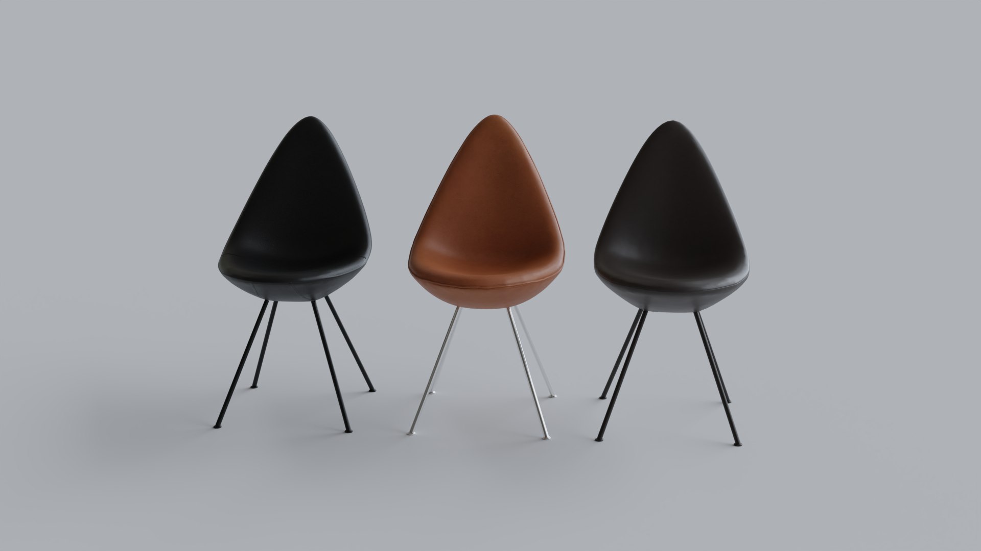 3D The Drop Chair By Fritz Hansen Model - TurboSquid 1888584