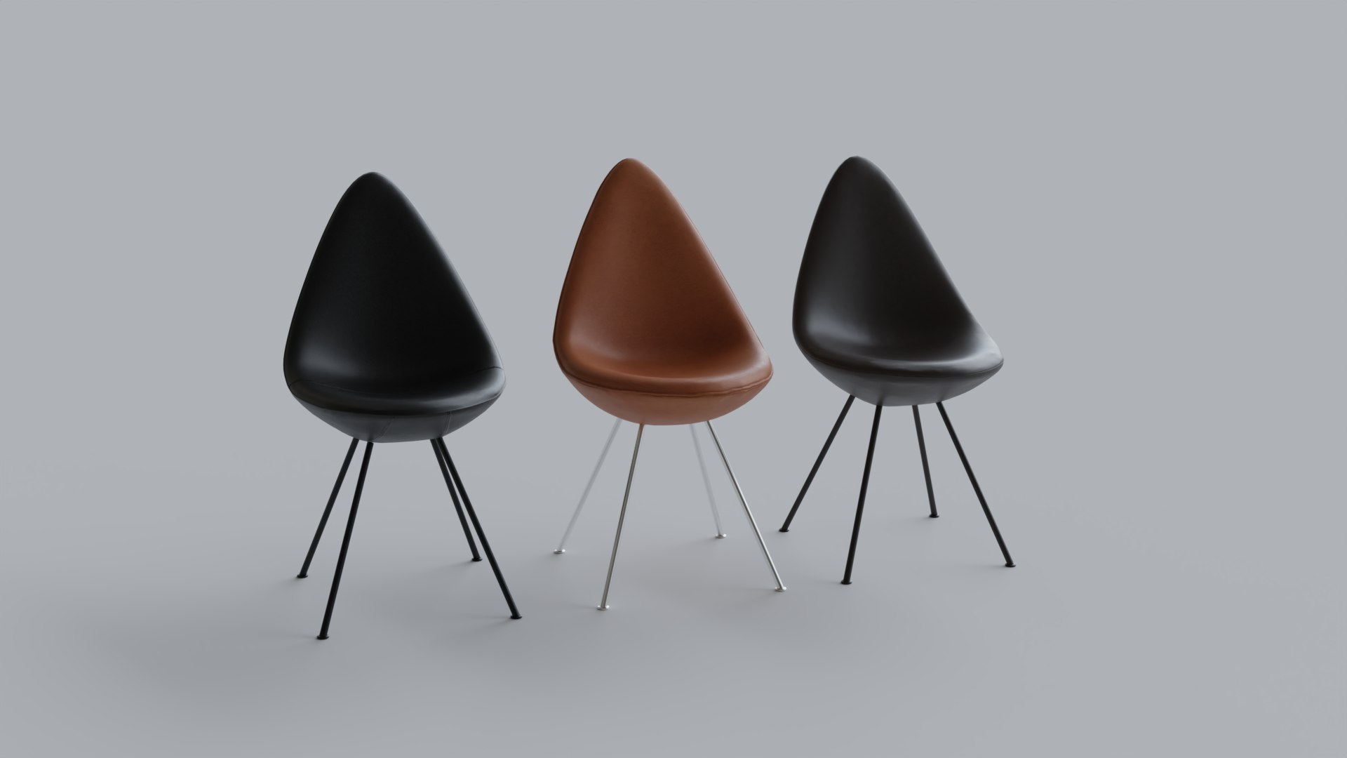 3D The Drop Chair By Fritz Hansen Model - TurboSquid 1888584
