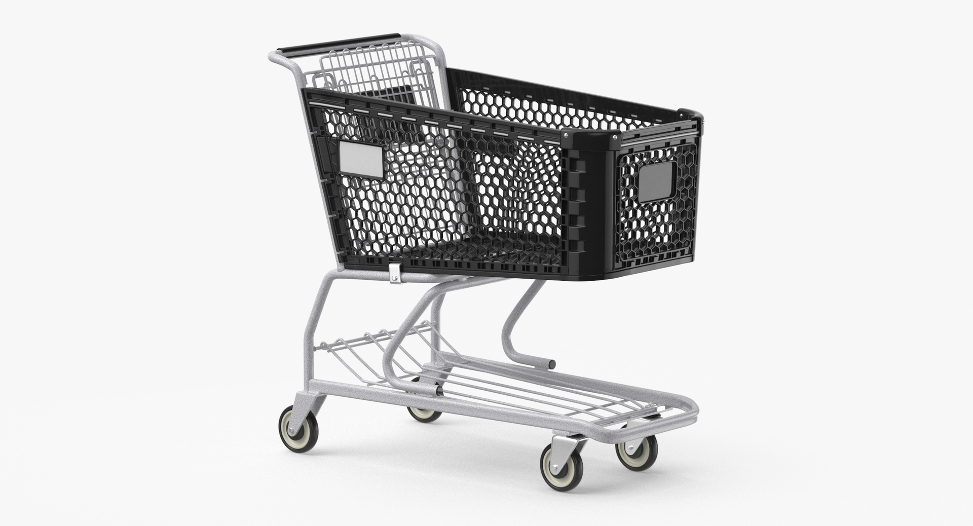 Plastic Shopping Cart 02 Black 3D Model - TurboSquid 2115838
