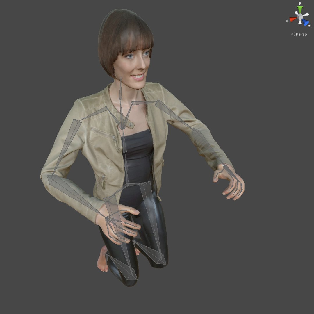 Scanned Female Character Rigged X