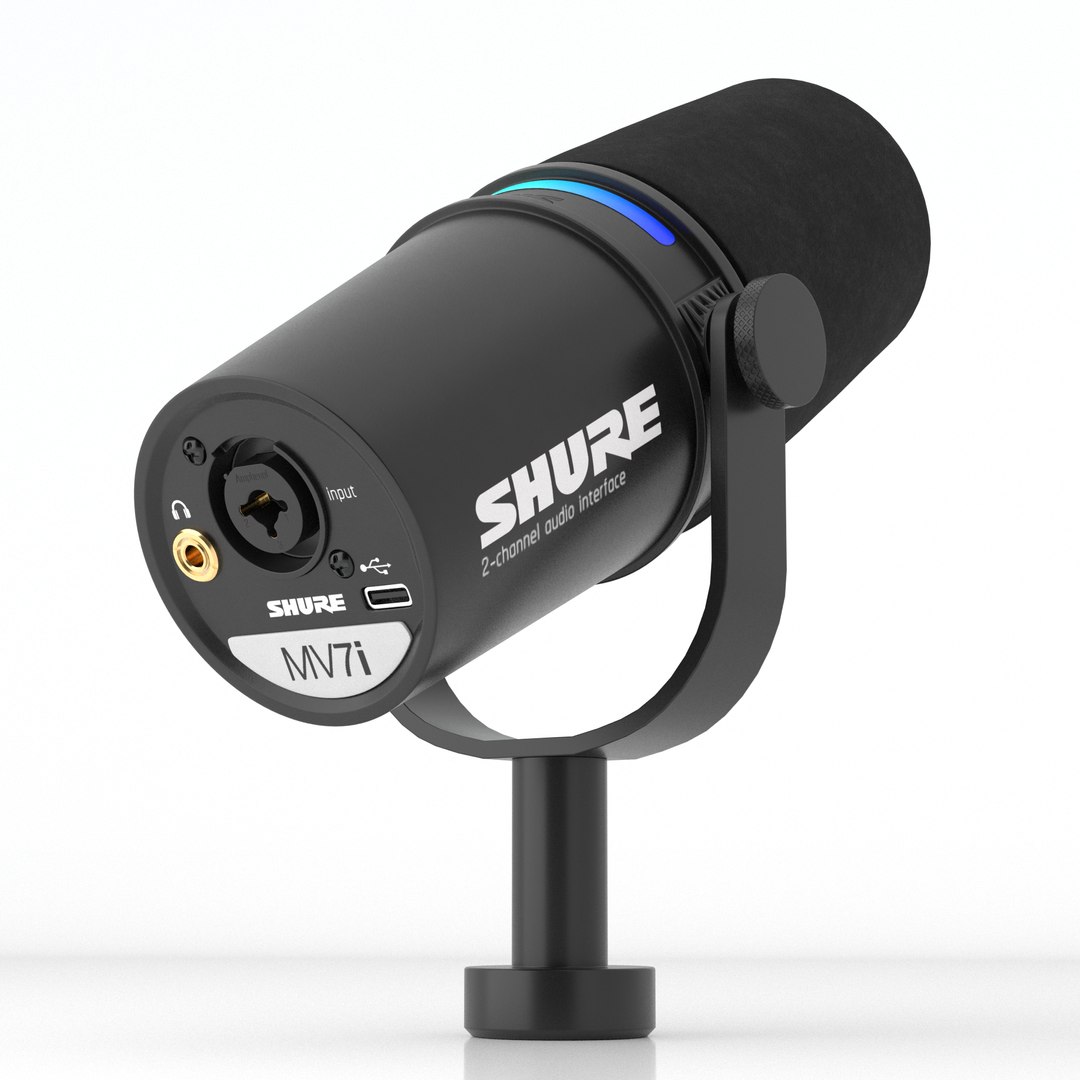 Shure MV7i Smart Microphone 3D Model 3D Model - TurboSquid 2346743