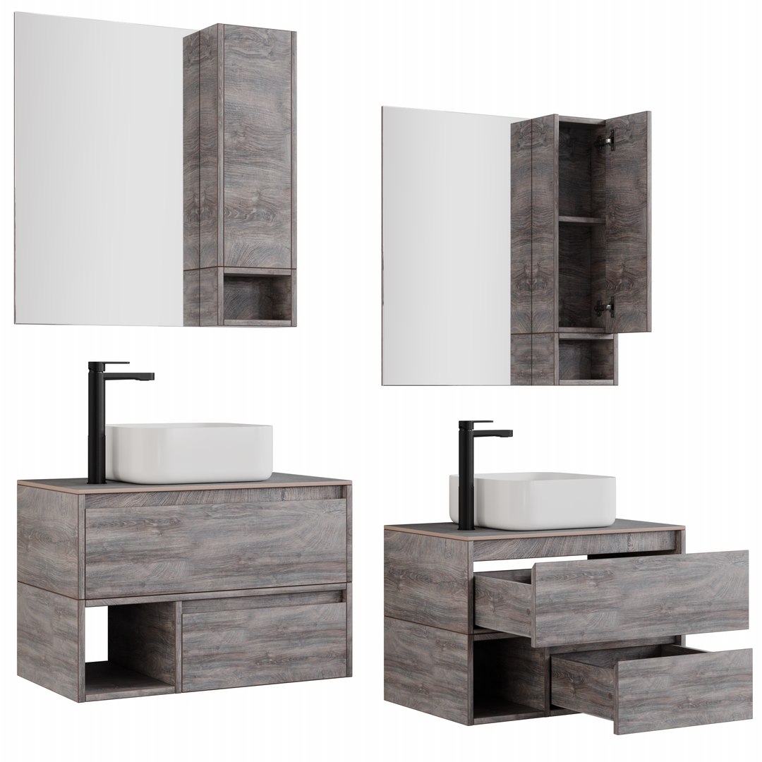 STWORKI Karlstad 60-75-90 Rustic Oak Rochelle 3D Model - TurboSquid 2187529